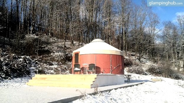 Modern Countryside Yurt in Waterville, Upstate New York