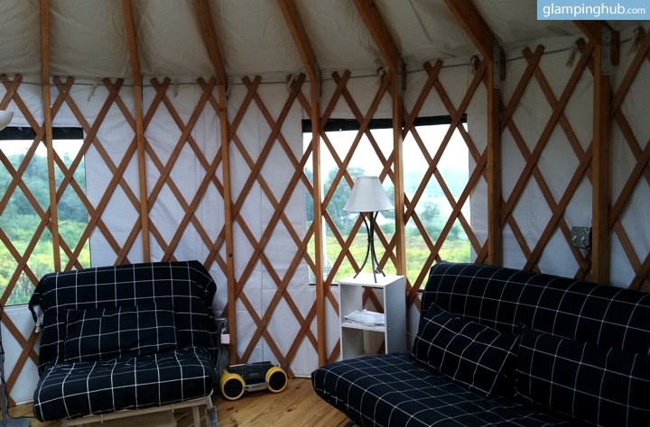 Modern Countryside Yurt in Waterville, Upstate New York