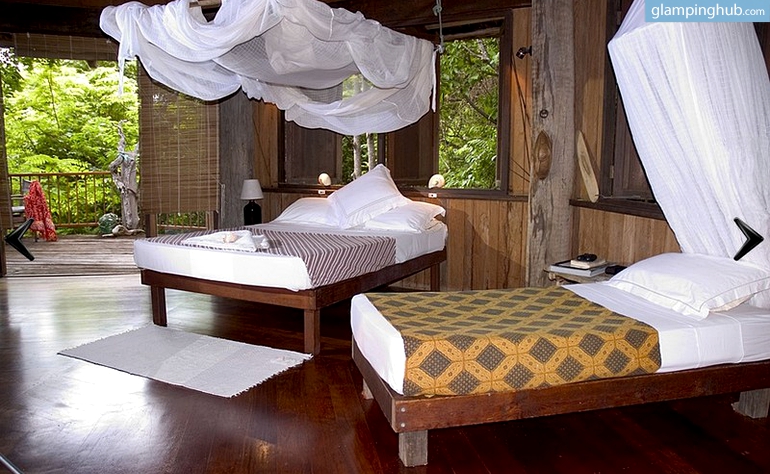 Timber Hut with Sea Views on Island off of Far North Queensland, Australia